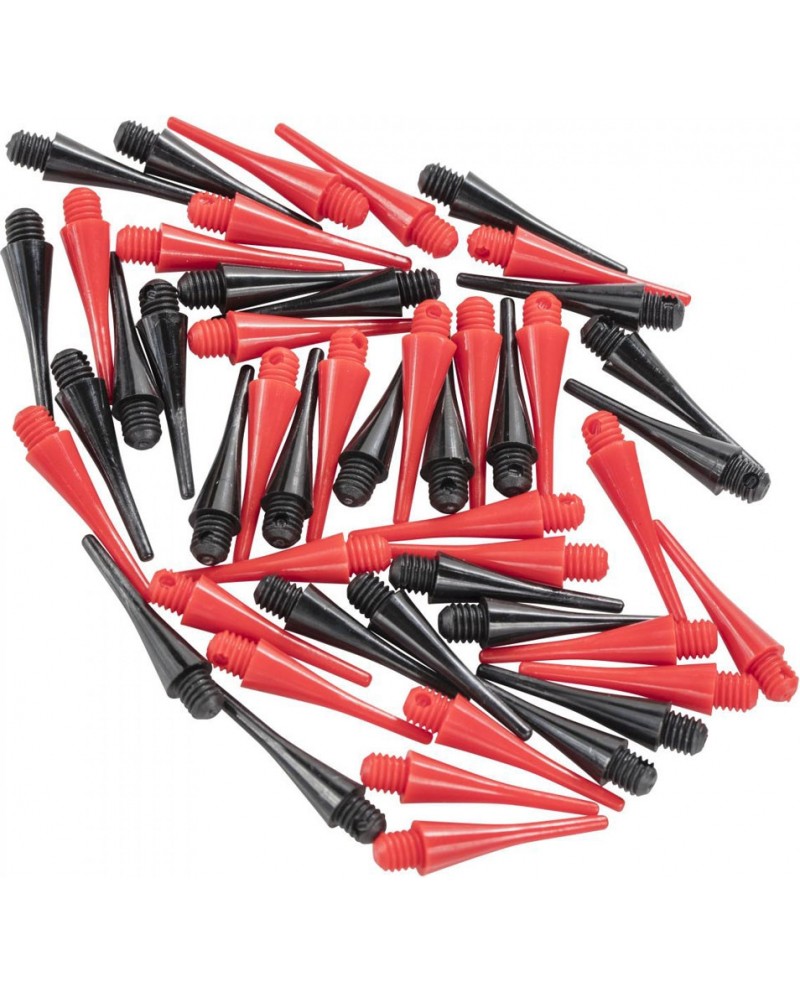 Unicorn Replacement Soft Tips - 50 Tips Assorted Red/Black